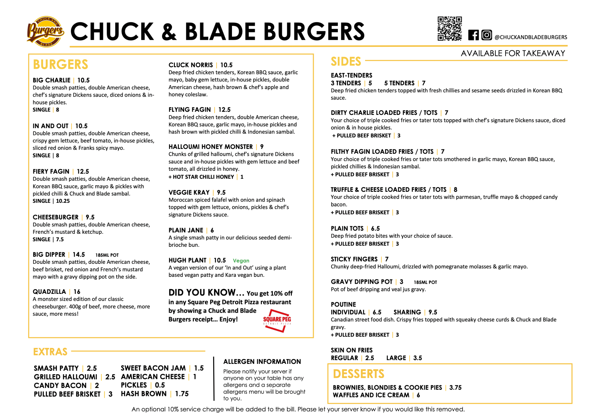 Chuck and Blade Burgers - Chuck & Blade Burgers